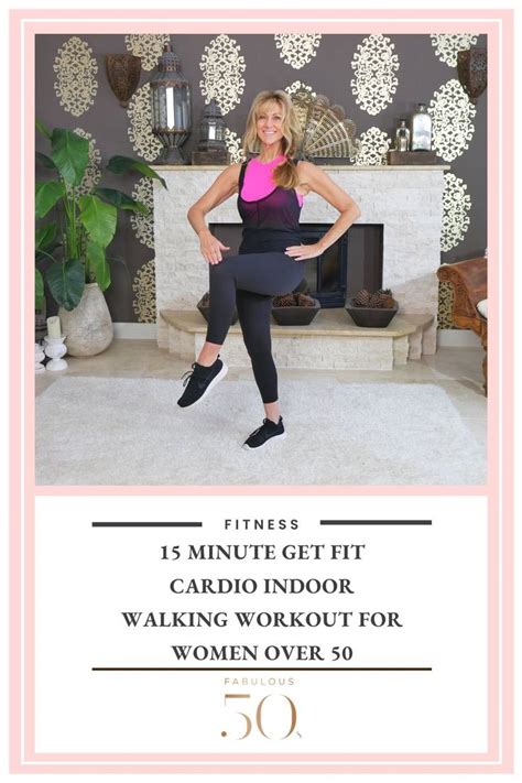 15 Minute GET FIT CARDIO Indoor Walking Workout For Women Over 50