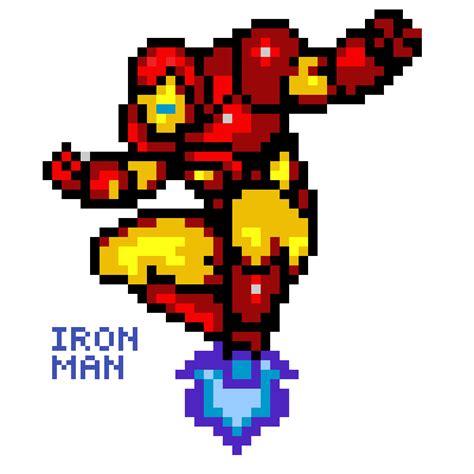 Pixilart Iron Man By TigerTobias