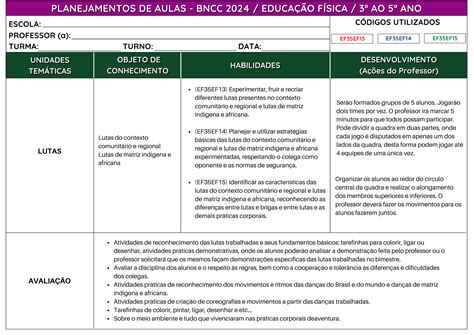 Planejamentos de Aulas do Fundamental 1 1º ao 5 Ano