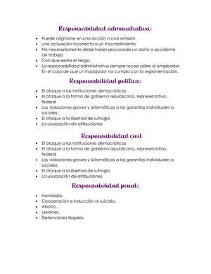 Calam O Ejemplos Responsabilidades