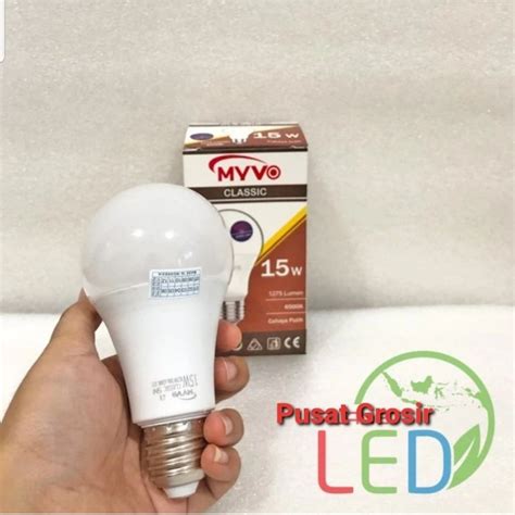 Jual Lampu Led MYVO CLASSIC 15 Watt 15W Garansi 1 Tahun Cahaya Putih
