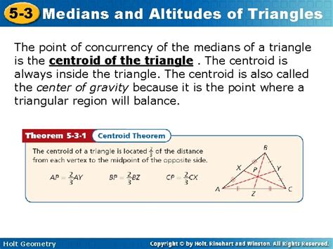 Medians And Altitudes Of Triangles Objectives