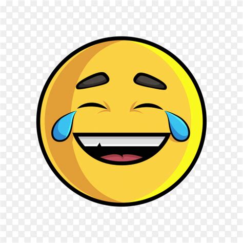 Laughing Emoji Lol Sticker And Icon Premium Vector Png Similar Png