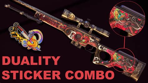 AWP Duality Sticker Combo CSGO Best Sticker Combos For AWP Duality