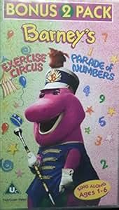 Barney Exercise Circus Parade Of Numbers VHS Barney The Dinosaur