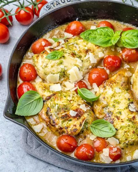 Creamy Chicken Pesto Recipe Healthy Fitness Meals