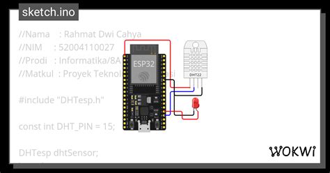Praktik Monitoring Suhu Dan Kelembaban Dengan Dht22 Blynk Iot V2 Wokwi Esp32 Stm32 Arduino