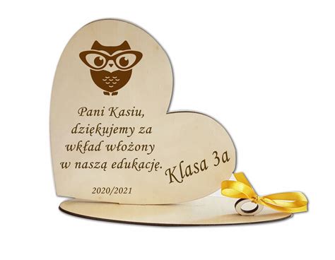 Podziękowanie dla nauczyciela prezent koniec roku 13357746033 Allegro pl