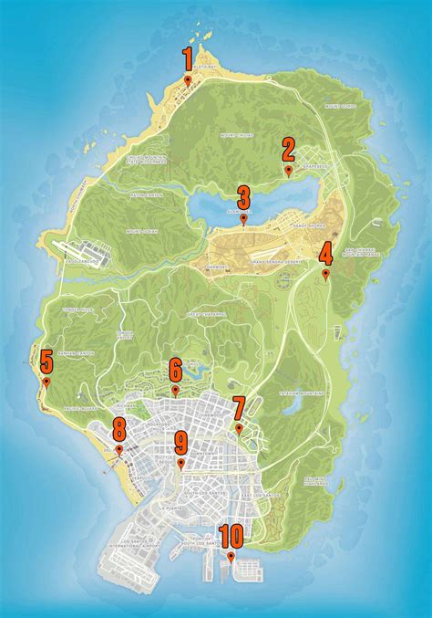 Gta 5 Online Map Locations