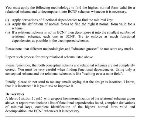 solved task 2 4 marks normalization of relational schemas