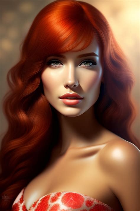 Lexica Realistic Detailed Semirealism Beautiful Gorgeous Cute Red Hair