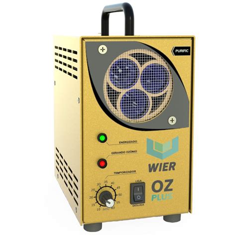 Gerador de Ozônio Purific OZ Plus Gold Wier OzPlus MadeiraMadeira