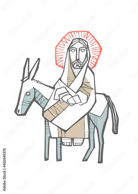 Jesus Enters Jerusalem Clip Art