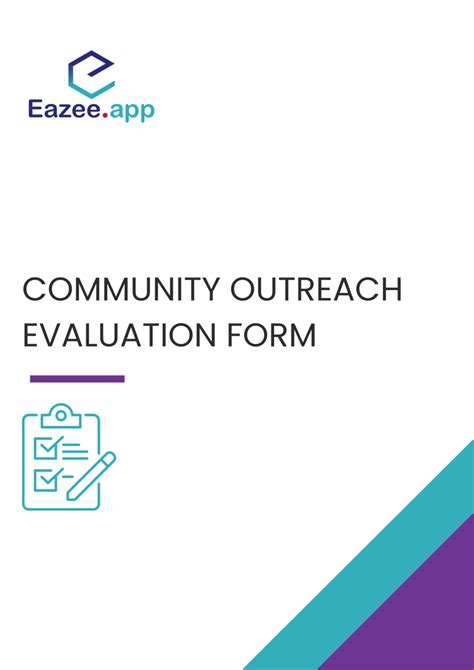 Community Outreach Evaluation Form