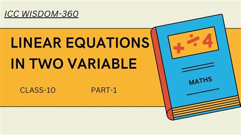 linear equations in two variable class 10 part 1 youtube