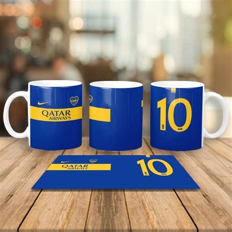 Taza de Camiseta 10 de Boca Juniors personalizada por sublimación