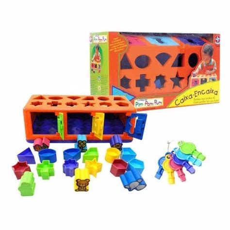 Caixa Encaixa Original Estrela Brinquedo Educativo Infanti R