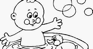 26 Niño Bañandose Para Colorear GairHenderson