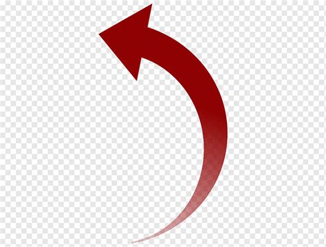Flecha curva ángulo logo rojo png PNGWing