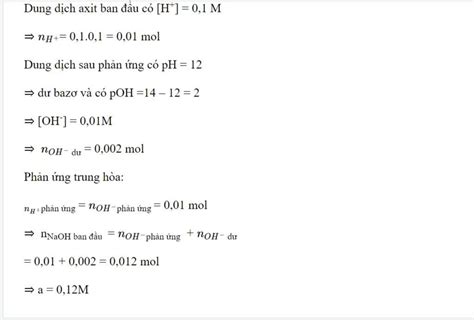 Câu 25 Trộn 100ml dung dịch có pH 1 gồm HCl và HNO3 với 100ml dung