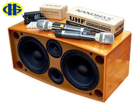 Loa Karaoke Xách Tay Nanomax TA 550 Bass Đôi 20cm 550w Huỳnh Gia