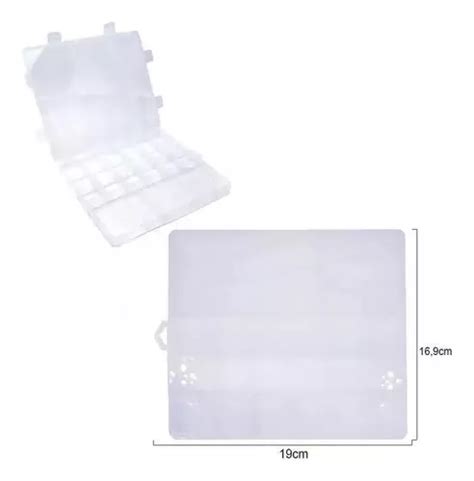 Caixa Organizadora Retangular 19x17cm 20 Divisórias Frete grátis