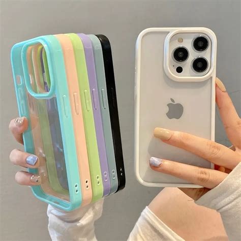 Capinha De Tpu Celular Para IPhone 14 11 12 13 14 Pro Max Capa Fina De