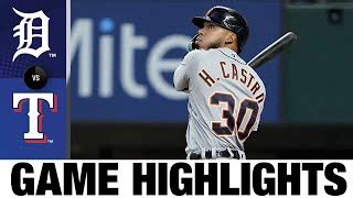 Tigers Vs Rangers Game Highlights Mlb Highlights By