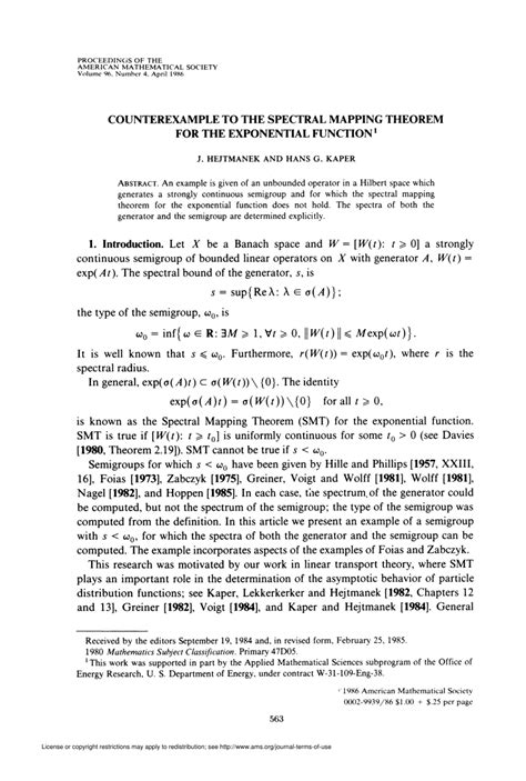 pdf counterexample to the spectral mapping theorem for the exponential function