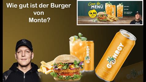 Wie schmeckt Montes Burger Gönrgy Menü von montanablack YouTube