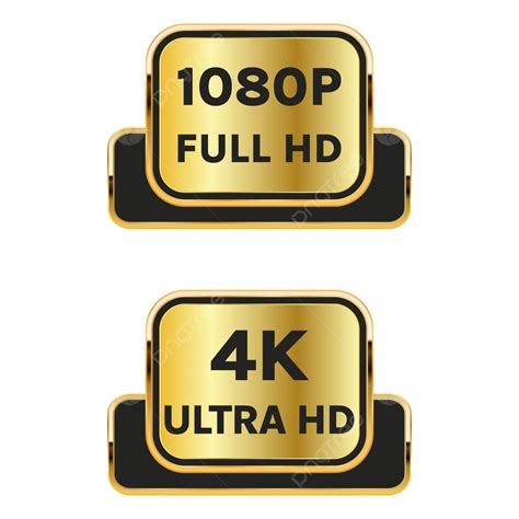 Golden K Ultra Hd And P Full Button P Full Hd Label