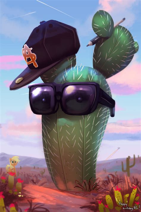 1401666 Safe Artist Imalou Applejack Rainbow Dash Cactus Cap
