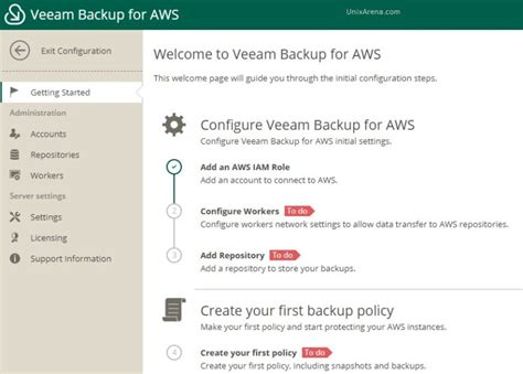 How To Create Veeam Backup Repository Veeam Backup For AWS UnixArena