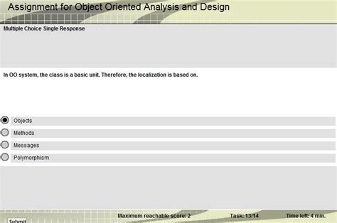 scdl solved assignments and sample papers object oriented analysis and design 18 ooad mcq