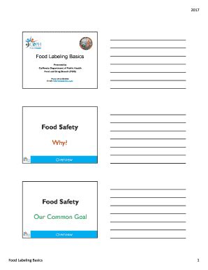 Fillable Online Food Labeling Basics Fax Email Print PdfFiller