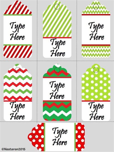 Personalized Christmas Gift Tags Free Printables