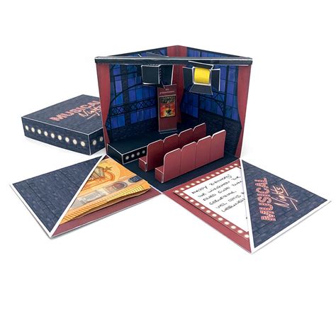 Mini Presents Musical Gutschein Explosionsbox Als Geschenk Basteln