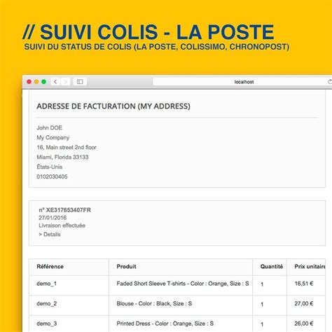 La Poste Suivi Courrier Colissimo Colis Suivi La Poste Colissimo