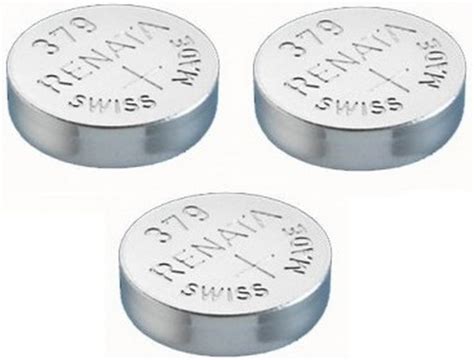 Renata Watch Battery Swiss Made Renata 379 Or SR521SW OR AG0 1 5V 3 X
