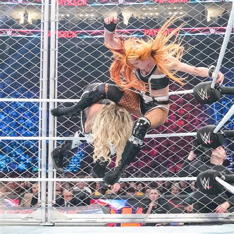 Becky Lynch Vs Trish Stratus Steel Cage Match Payback 2023 WWE