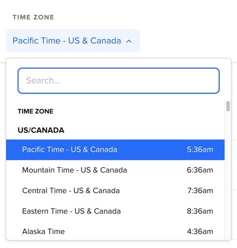 Designing A Time Zone Selection Ux Smart Interface Design Patterns