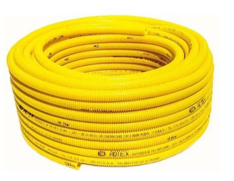 Conduite Eletroduto Corrugado Flexível REFORÇADO 25mm 3 4 Amarelo