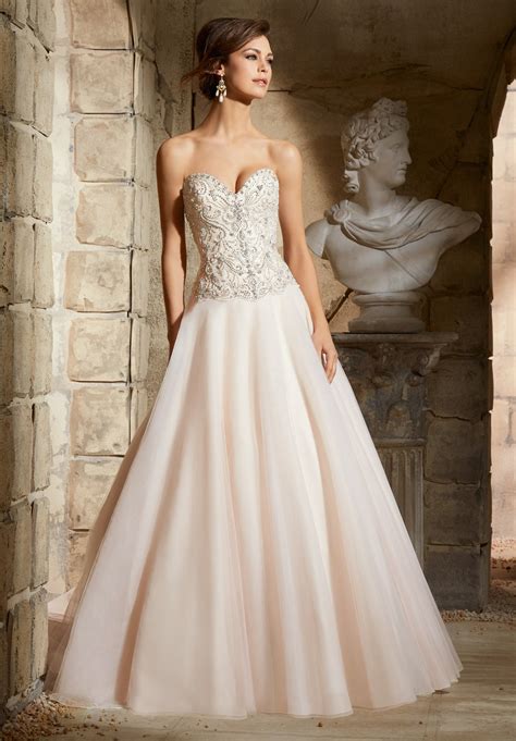 Wedding Dress Mori Lee Blue FALL 2015 Collection 5373 CRYSTAL