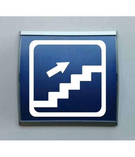 Señal informativa con perfil de aluminio Escaleras de subida