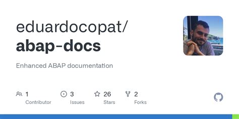 GitHub Eduardocopat Abap Docs Enhanced ABAP Documentation