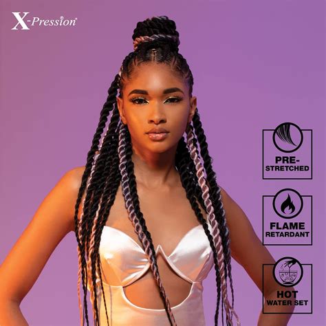 X Pression Prestretched Braiding Hair Kanekalon Flame Retardant