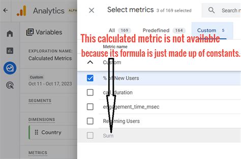 Google Analytics 4 Calculated Metrics With Examples Optimize Smart