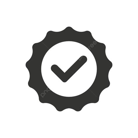 شارة علامة الاختيار رمز شارة مميزة معتمدة المتجه علامة الاختيار