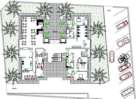 The Floor Plan For An Office Building