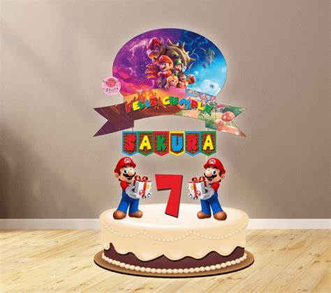 Super Mario Bros Cake Toppers Cod AT478 Sakura Artesania